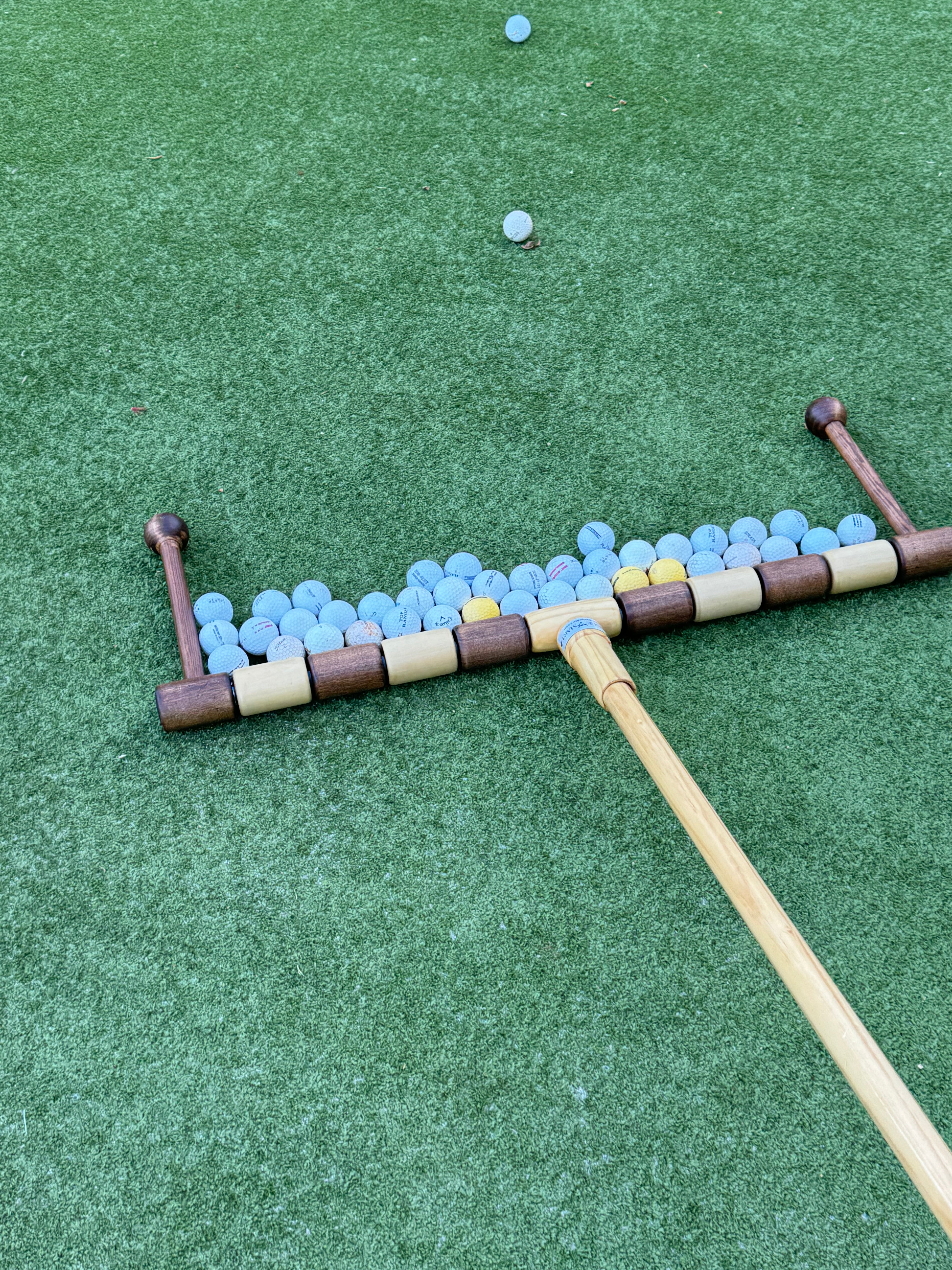 Perdew Rolling Wood Ball Pusher – Range Mart