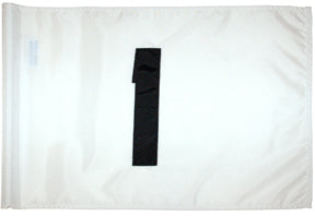 Numbered Flags White with black letters - Dupont Solarmax Nylon - 200 – Range Mart