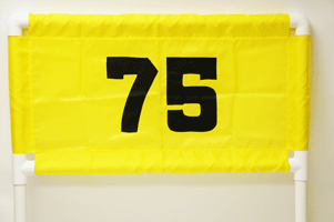 Horizontal Nylon Range Banner - Yellow – Range Mart