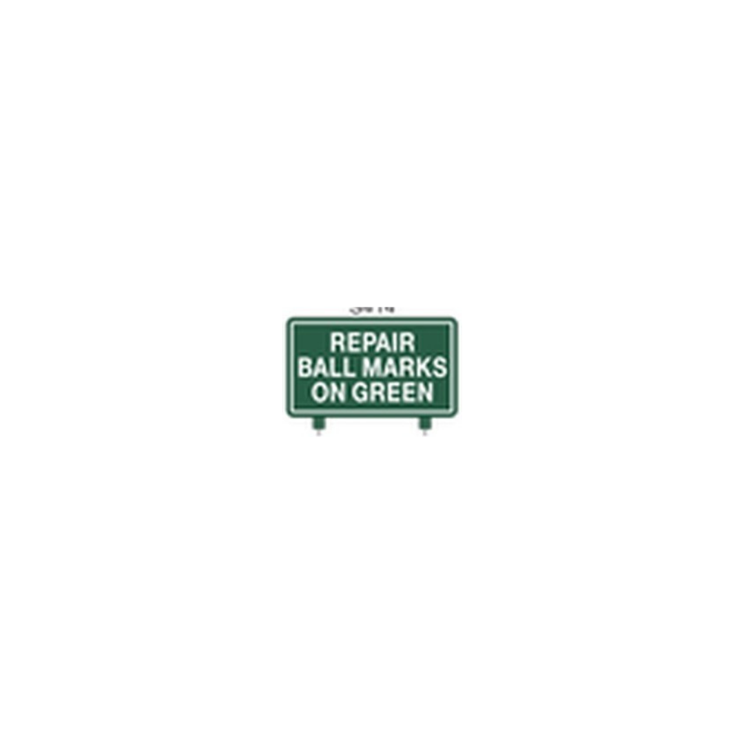 Fairway Sign - 15"x9" - Repair Ball Marks On Green – Range Mart
