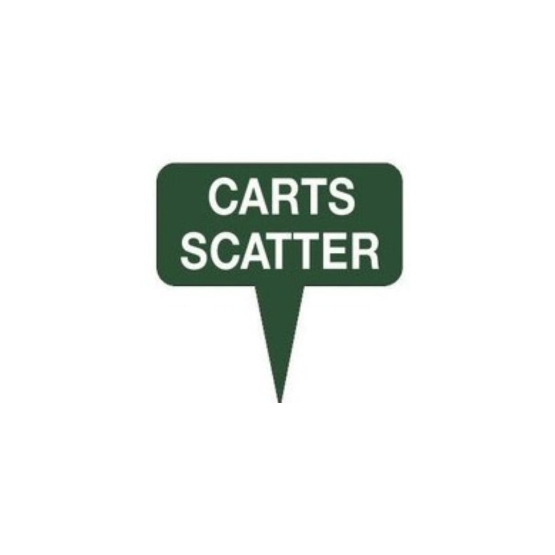 Fairway Sign - 10"x10" - Carts Scatter – Range Mart