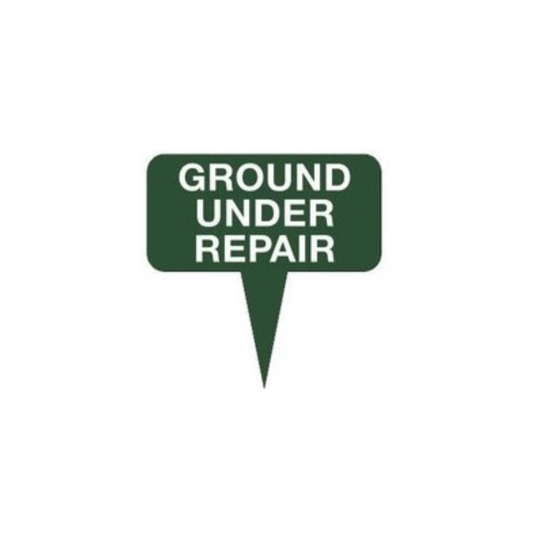 Fairway Sign - 10"x10" - Ground Under Repair – Range Mart