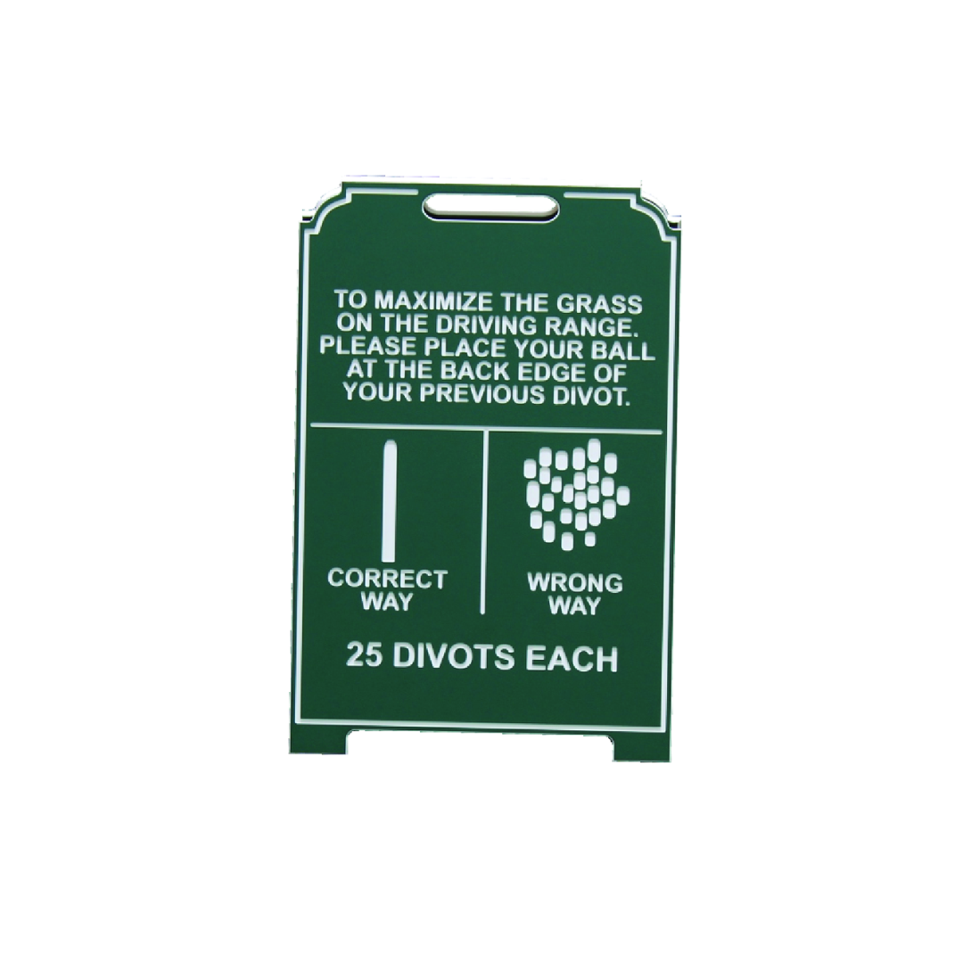 Proper Divot Pattern Easel - Laminated Plastic - 16"x24" – Range Mart